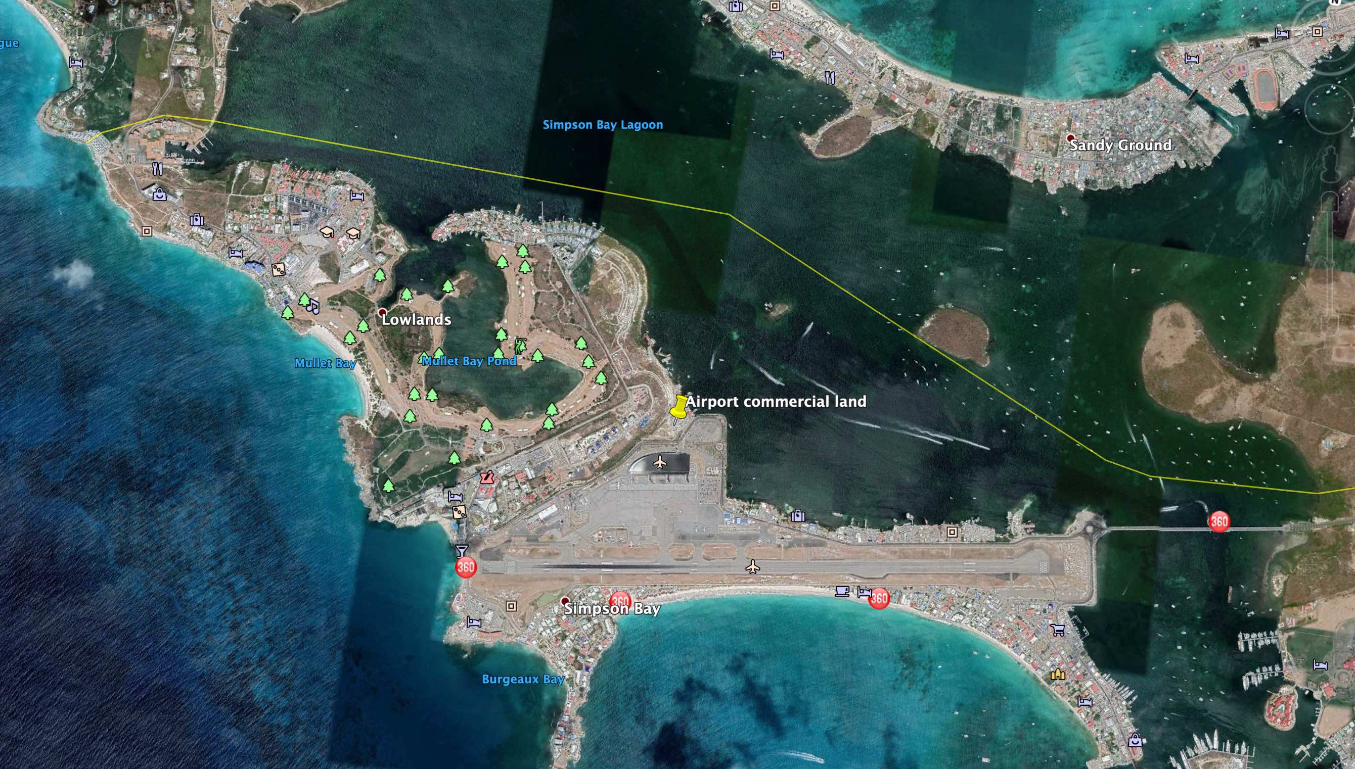 Commercial Land Sale in Simpson Bay, St Maarten - Prime Airport Area