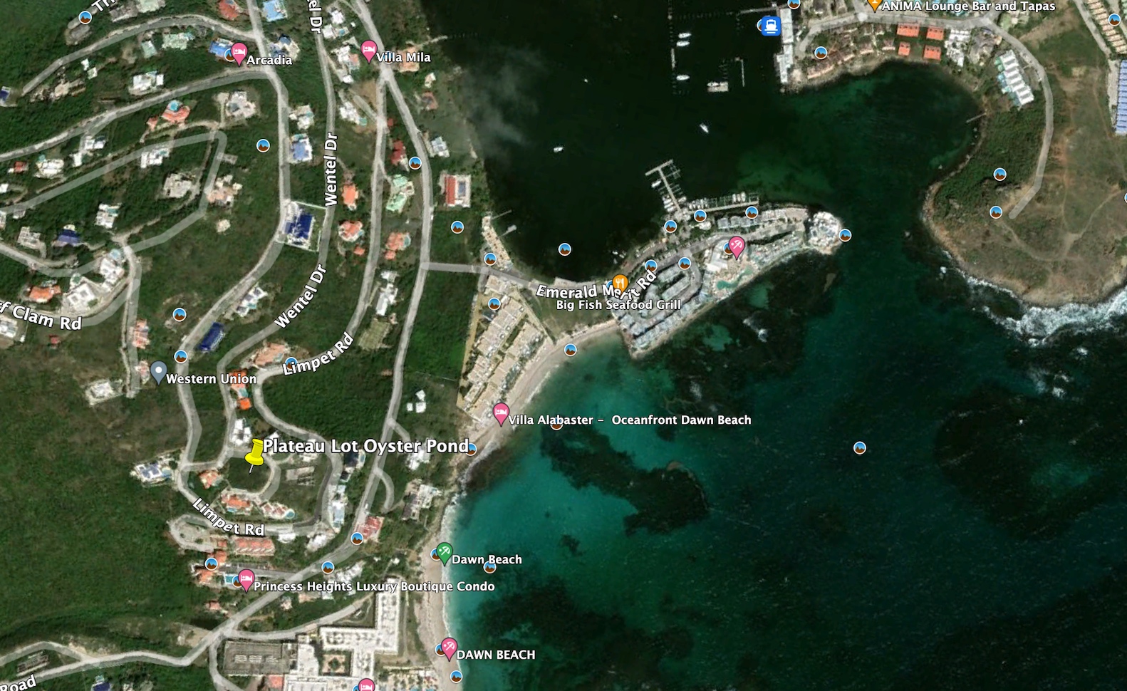 Plateay Lot with ocean views for Sale,Oyster Pond St Maarten