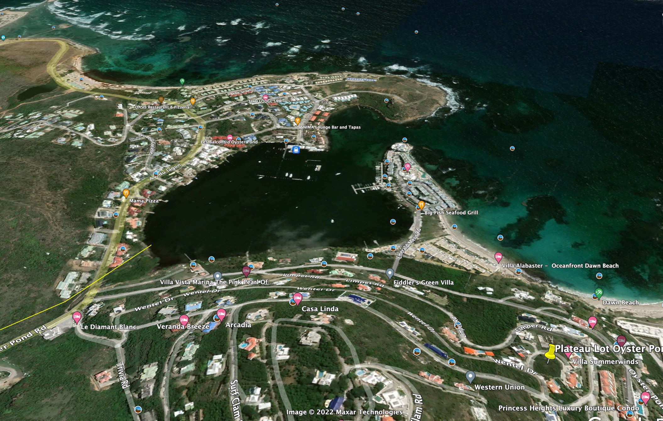 Plateay Lot with ocean views for Sale,Oyster Pond St Maarten
